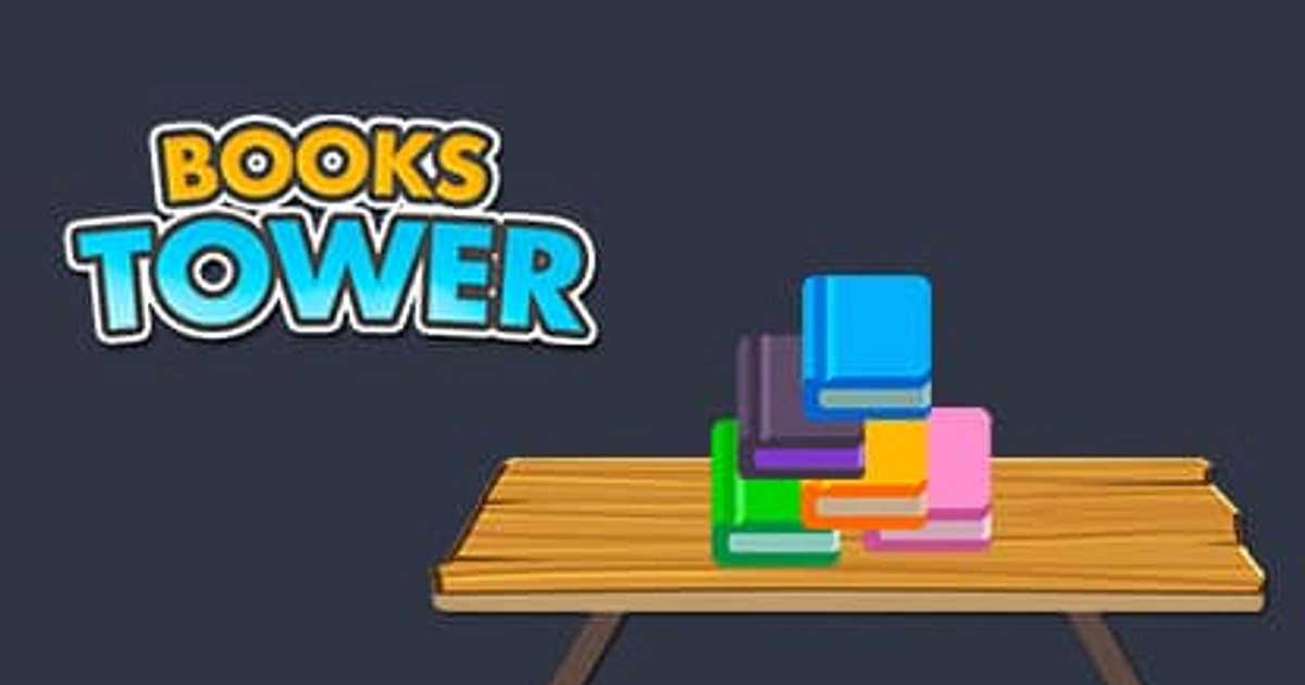 Books Tower - Online Game - Play for Free | Keygames.com