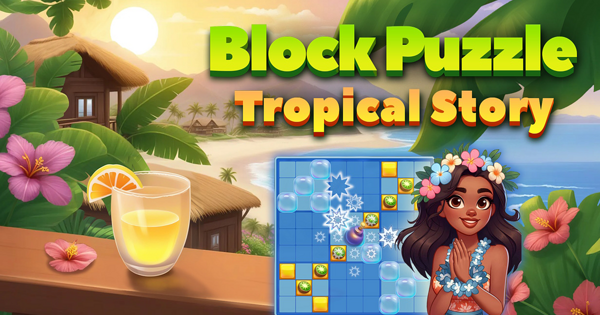 Block Puzzle Tropical Story - Online Game - Play for Free | Keygames.com
