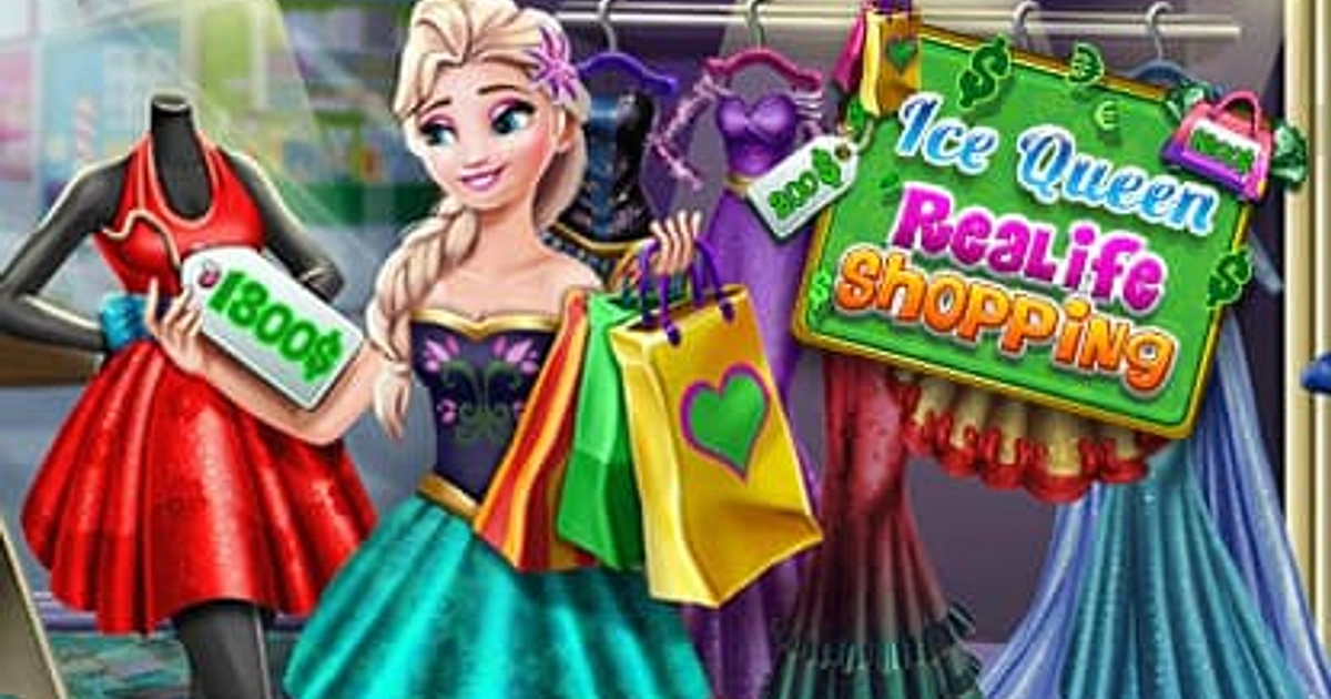 Ice Queen Reallife Shopping - Online Game - Play for Free | Keygames.com