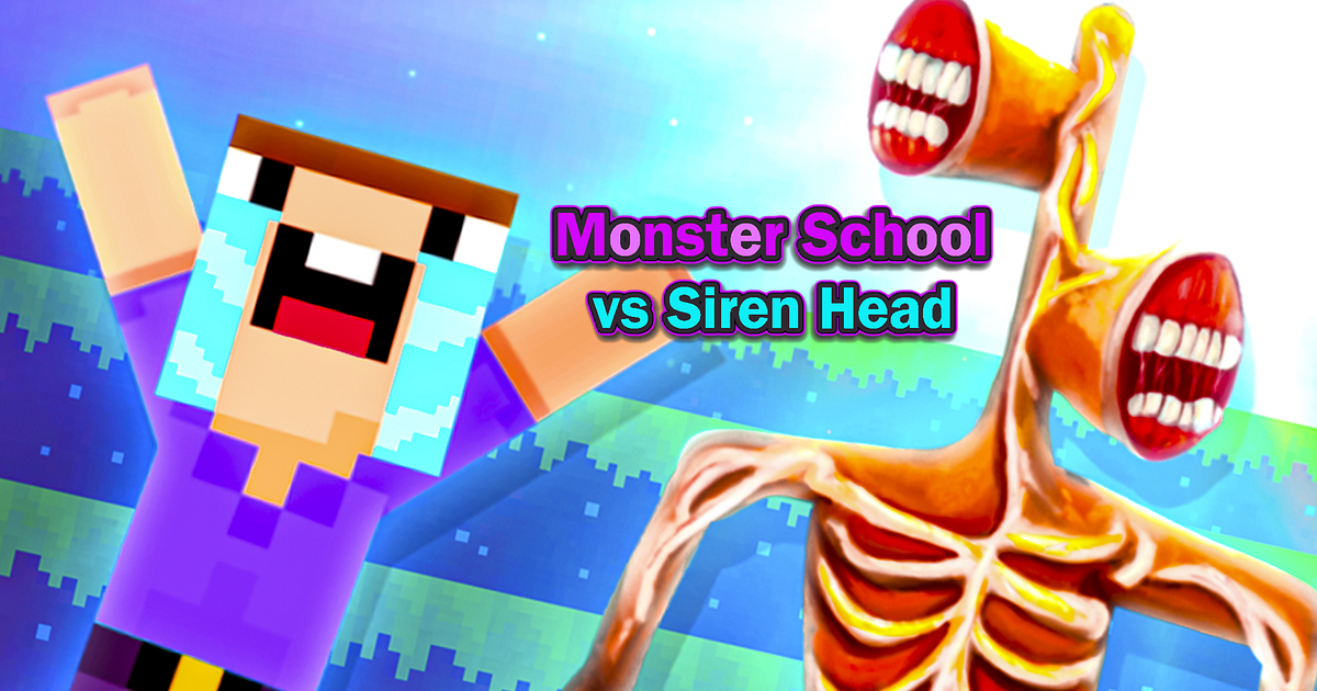 Monster School vs Siren Head - Online Game - Play for Free | Keygames.com