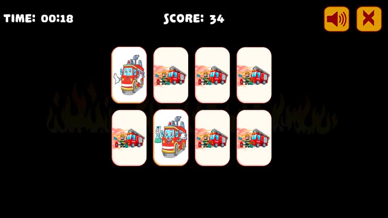 Fire Trucks: Find the Pairs - Online Game - Play for Free | Keygames