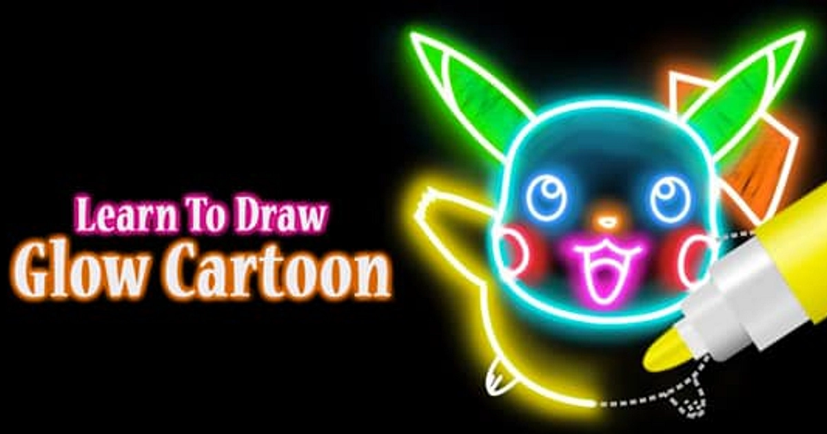 Learn to Draw Glow Cartoon - Online Game - Play for Free | Keygames.com
